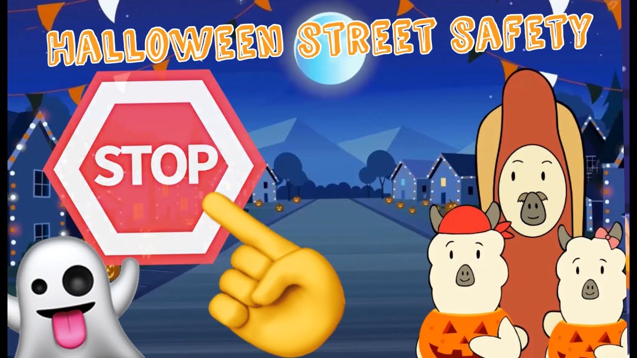 Social and Emotional Learning - "Halloween Street Safety" Story 🚘🍭🐘 ...