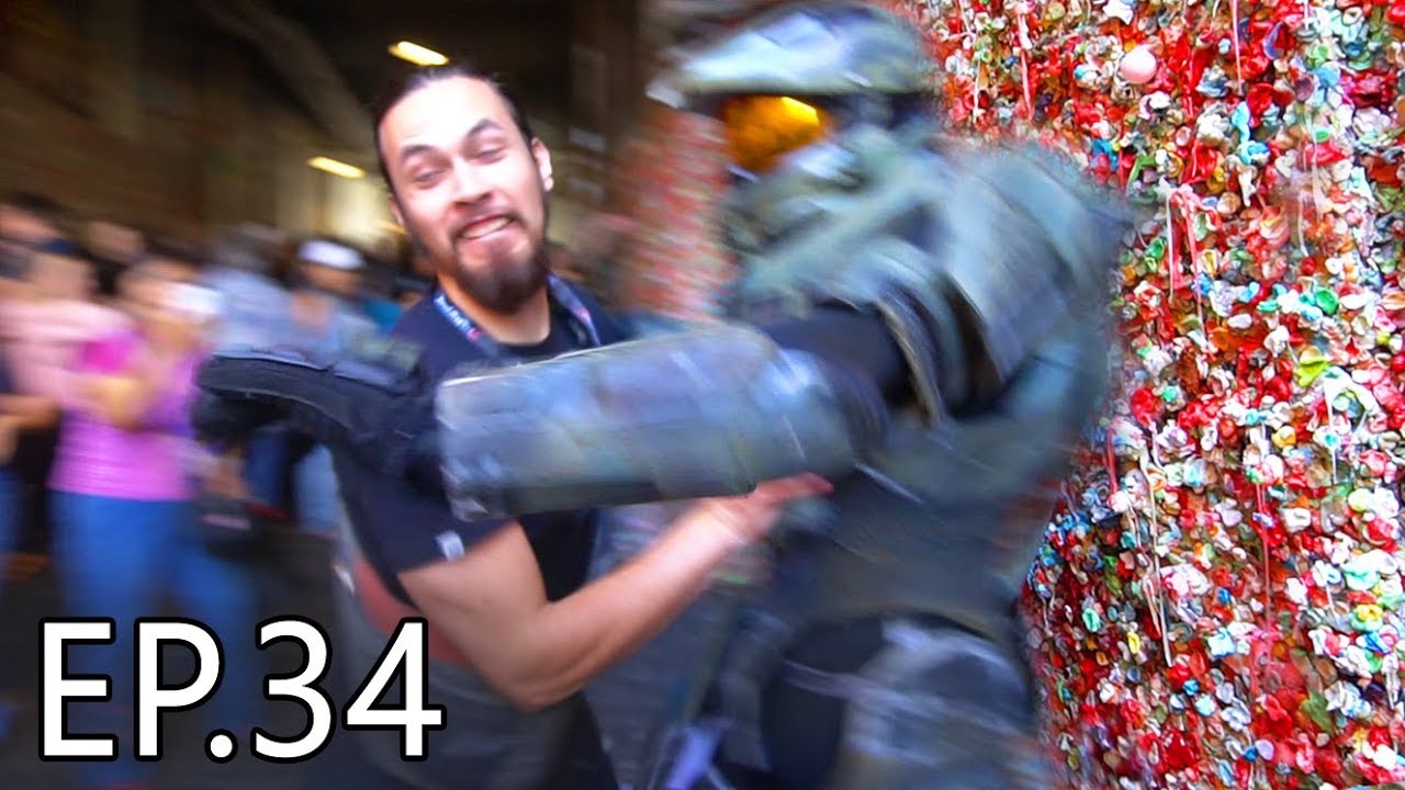 WORLD'S MOST DISGUSTING GUM WALL!!! (PaxWest 2018) | Living With Chief ...