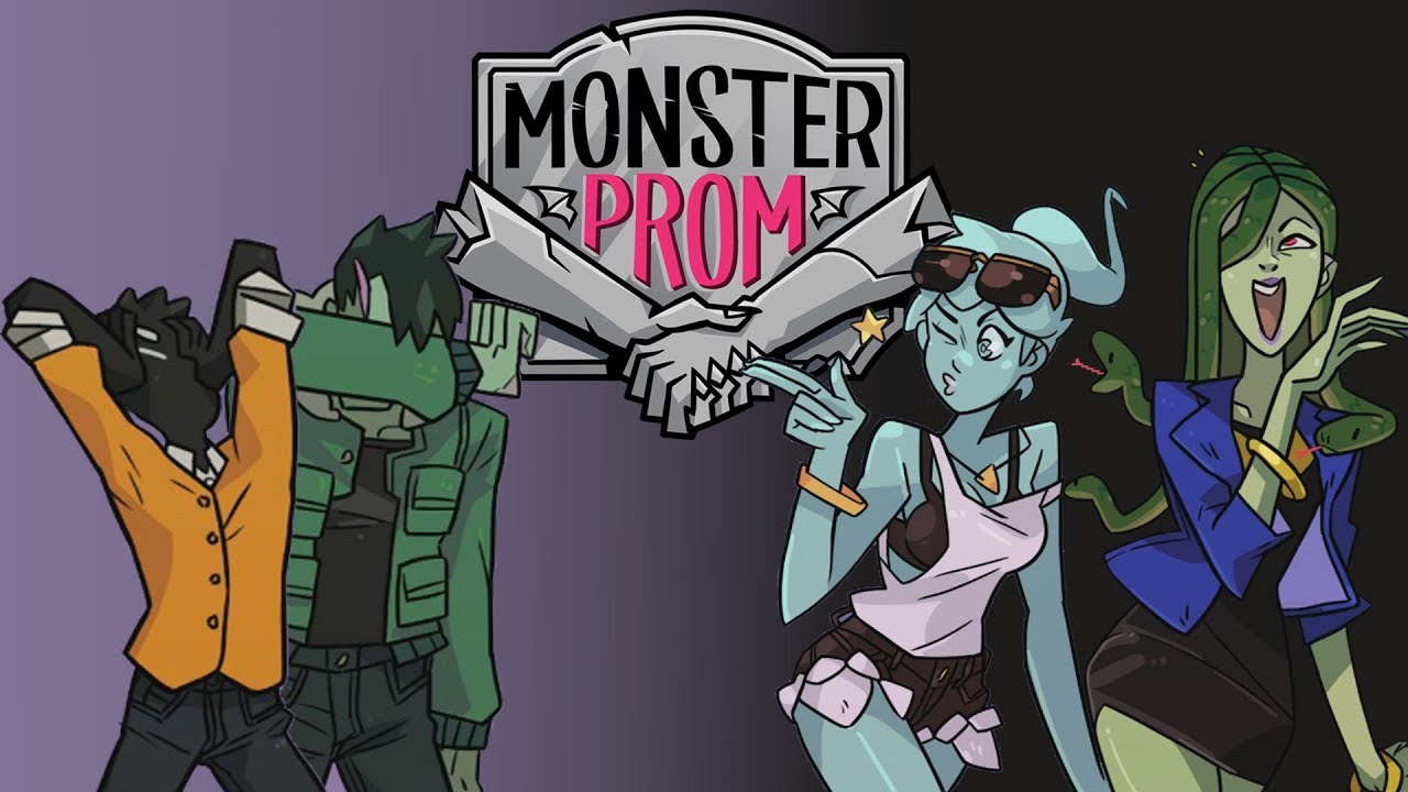 Monster Prom - Competitive Dating Sim! (2 Player Gameplay) - YouTube