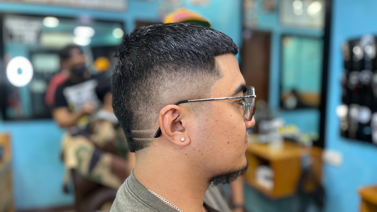 SEMI KALBO x BURST FADE HAIRSTYLE HAIRCUT TUTORIAL #jojosbarbershop # ...