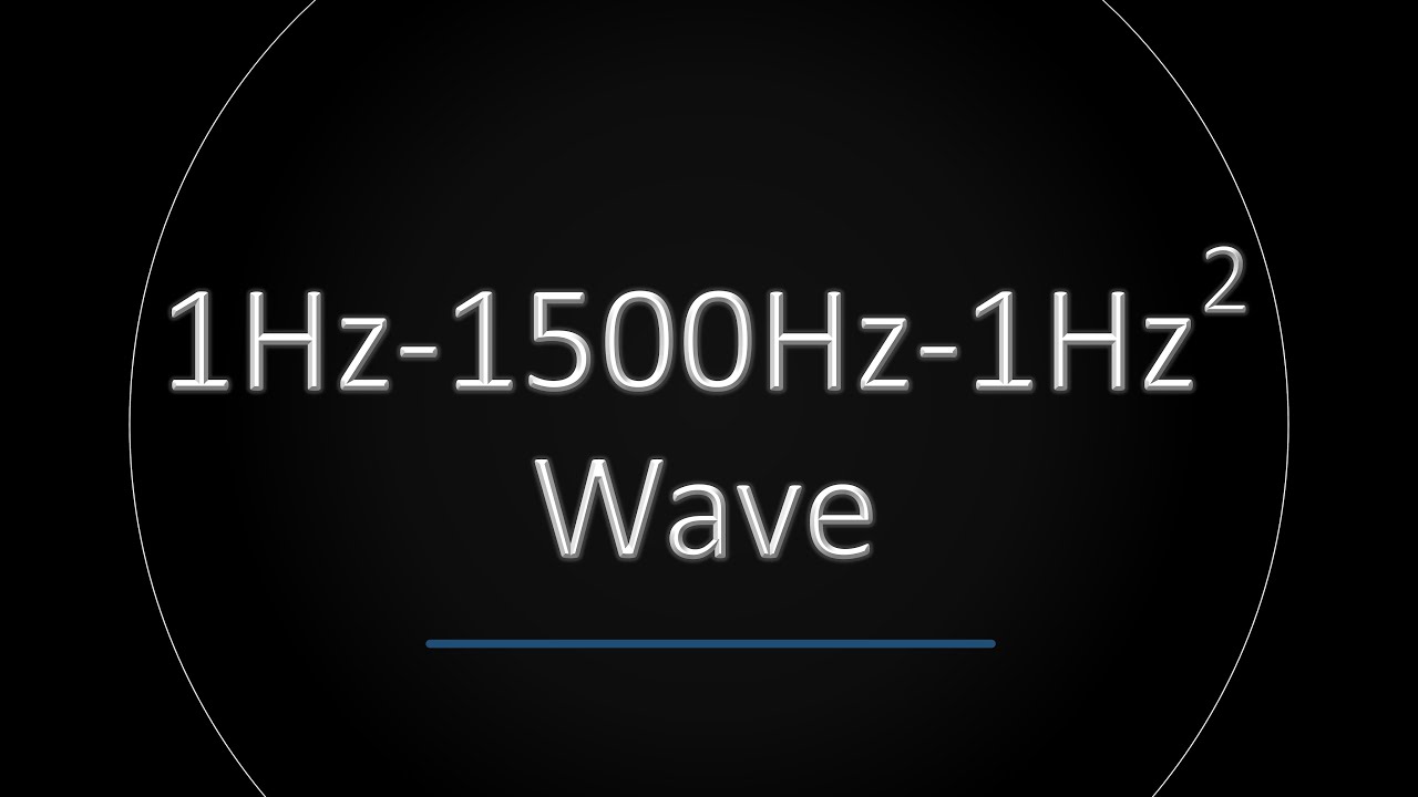 1Hz - 1500Hz - 1Hz Squared Tone Wave - YouTube