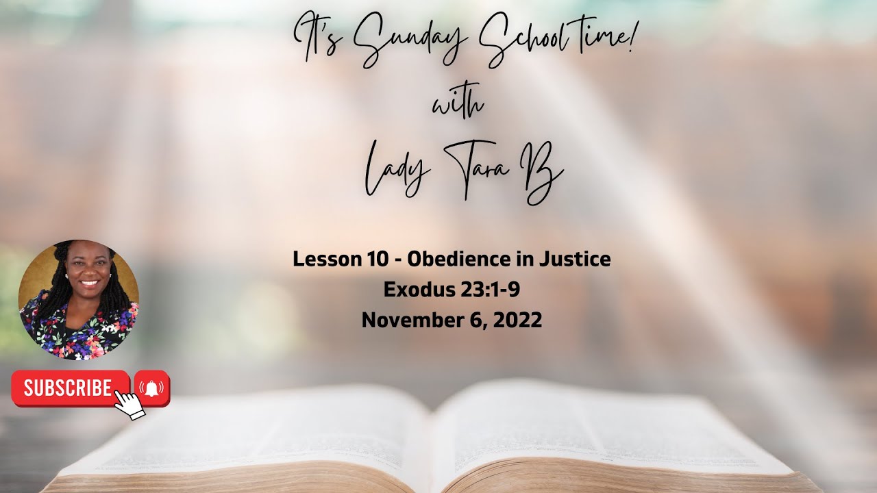 Obedience in Justice - UGP - Exodus 23:1-9 - YouTube