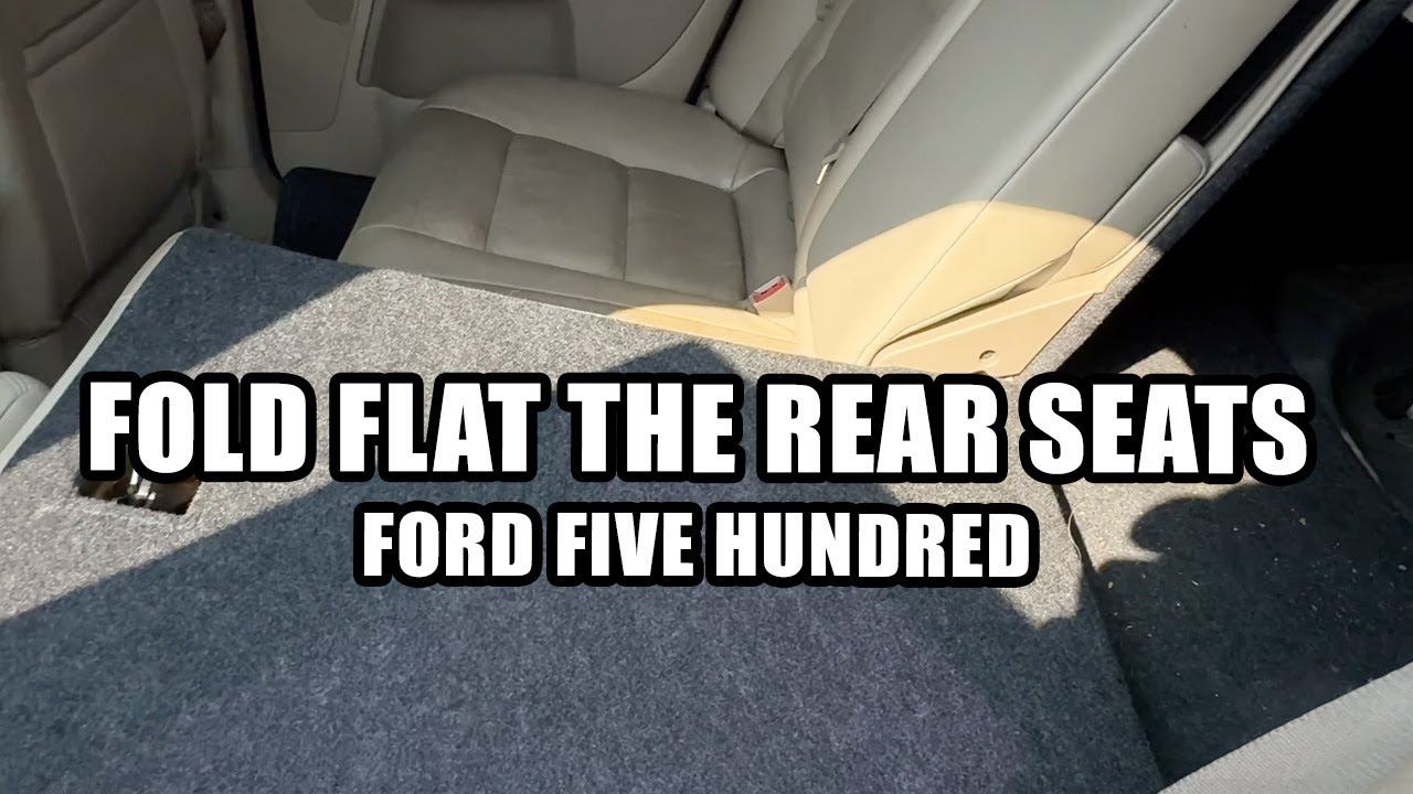 2005–2007 Ford Five Hundred - Fold Rear Seats - YouTube