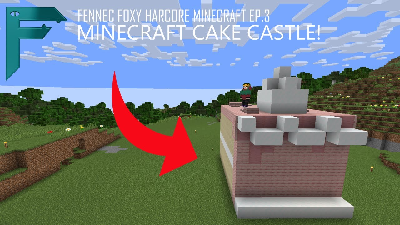 Cake Castle in Hardcore Minecraft! || Ep 3 - YouTube