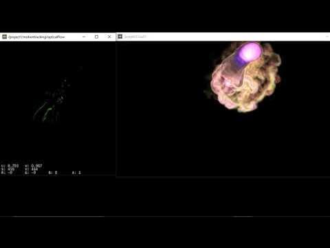 Touchdesigner - real time interactive fireball motion tracking (no kinect) - YouTube