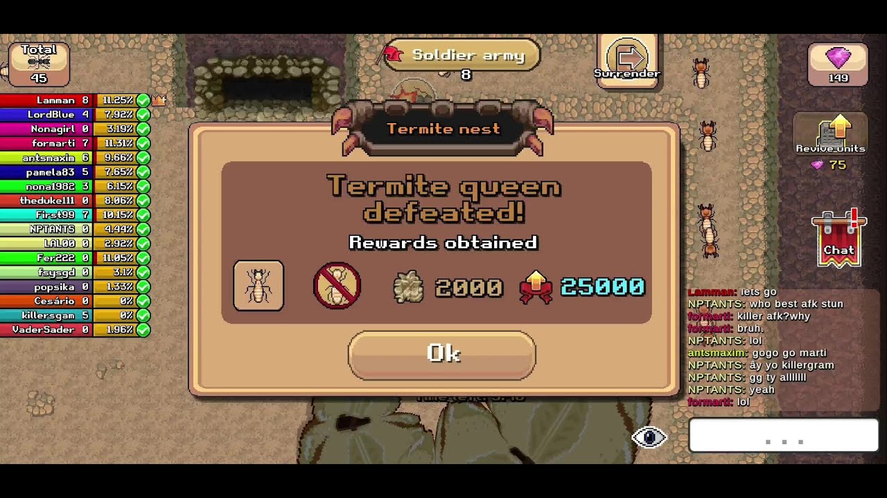 Finally getting the termite skin! [Pocket Ants] - YouTube