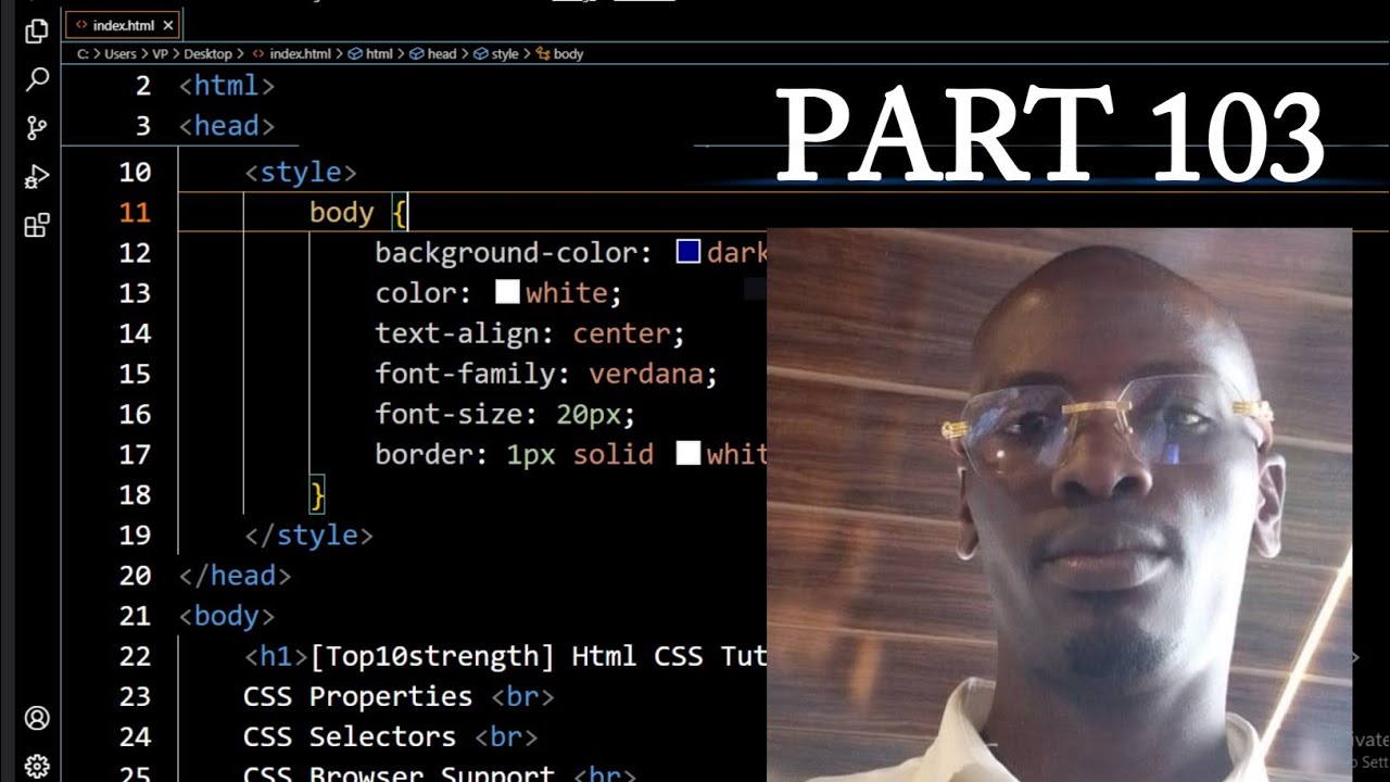 Html CSS Tutorial for Beginners to Advance: 103 HTML & CSS Basics Crash Course - CSS Border ...