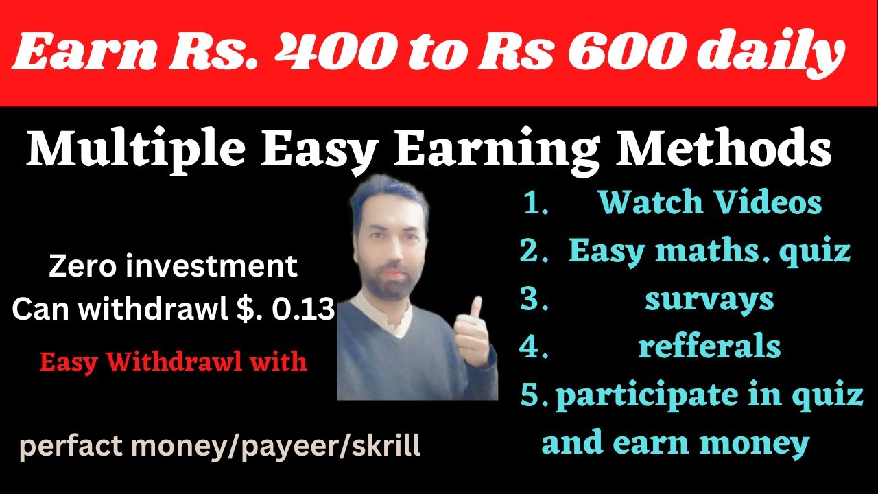 Earn 400 to 600 PKR daily || Make your pocket money with easy earning ...