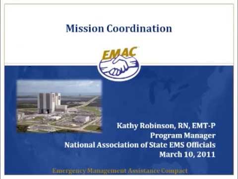 Webinar Use of the EMAC System by Public Health and Medical ...