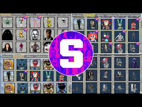 Nextbots In Playground All Poppy All DogDay All CatNap 1 All TV Man 7 All Skibidi Toilet 4 ...