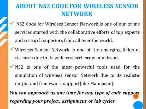 NS2 CODE FOR WIRELESS SENSOR NETWORK - YouTube