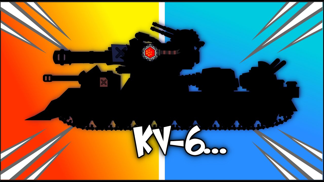 Drawing Cartoon Tank Hybrid Black Demon KV-6 - Cartoons About Tanks ...
