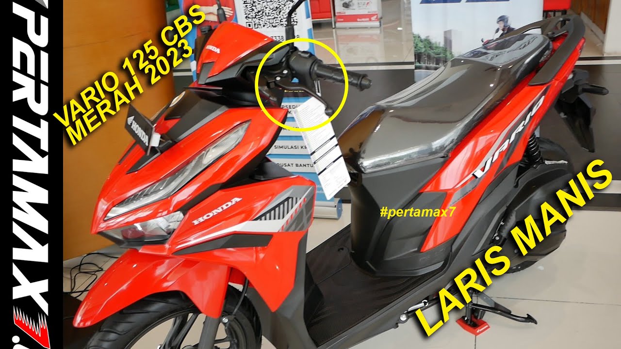 REVIEW New Honda Vario 125 CBS Terbaru 2023 Merah Meriah Harga Jogja ...