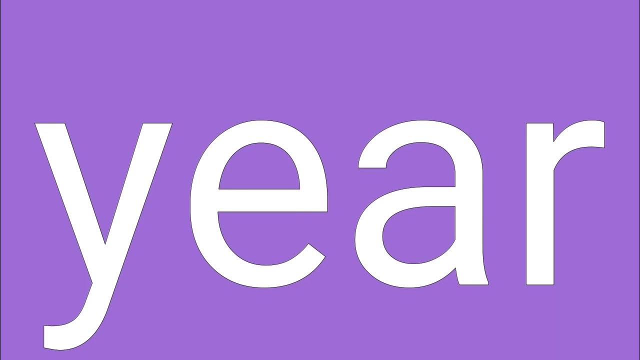 Year Definition & Meaning - YouTube