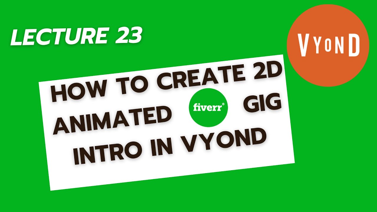 How to create 2d animated explainer video for fiverr gig intro-PART 1 ...