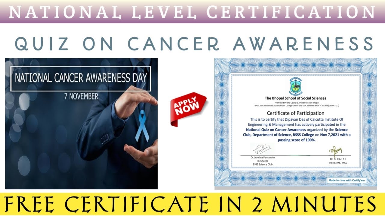 Quiz On Cancer Awareness | National Cancer Awareness Day Quiz | World ...