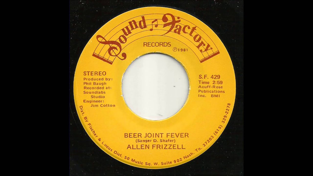 Allen Frizzell - Beer Joint Fever - YouTube