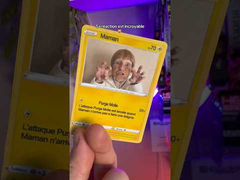 J’AI CRÉÉ LA CARTE POKÉMON DE MA MÈRE ( sa réaction est incroyable 😻 ) #prank #humour #pokemon