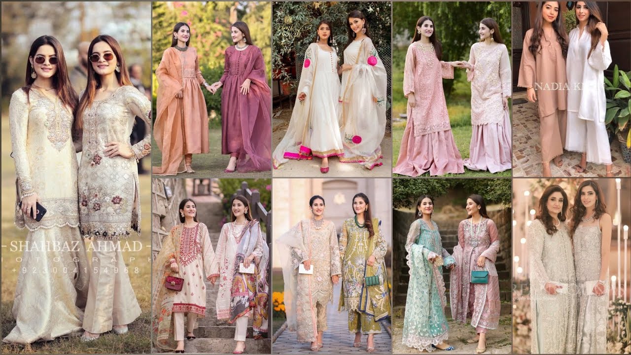 Sisters same colour dresses collection | sisters same colour, same ...