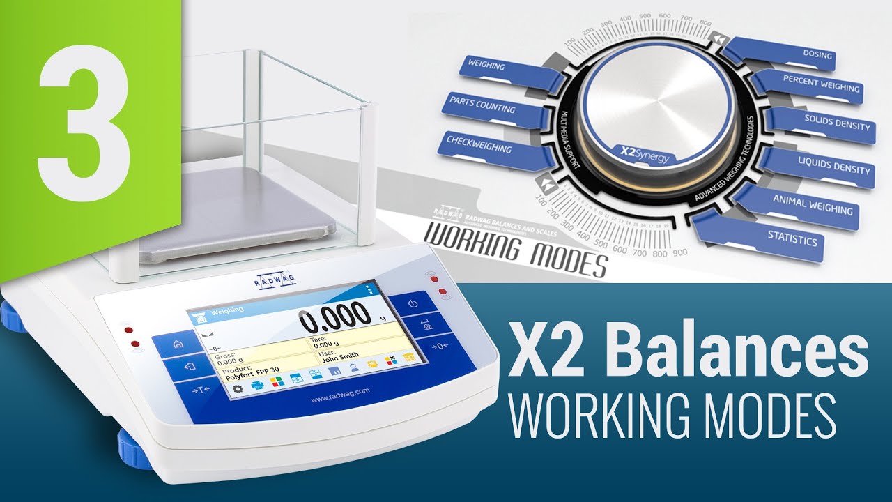 X2 Balances - Working modes: part 3: CHECKWEIGHING - YouTube
