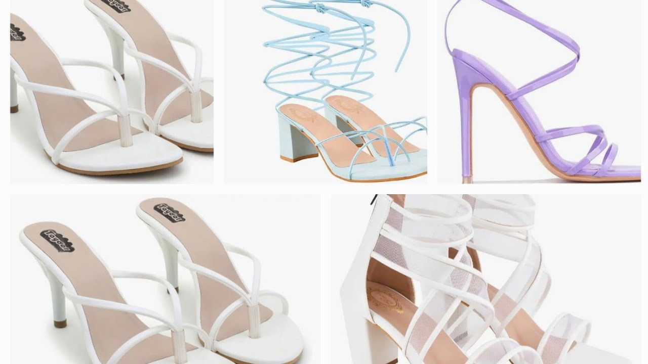 letest high heel sandals for women and girls// letest fancy high heels ...