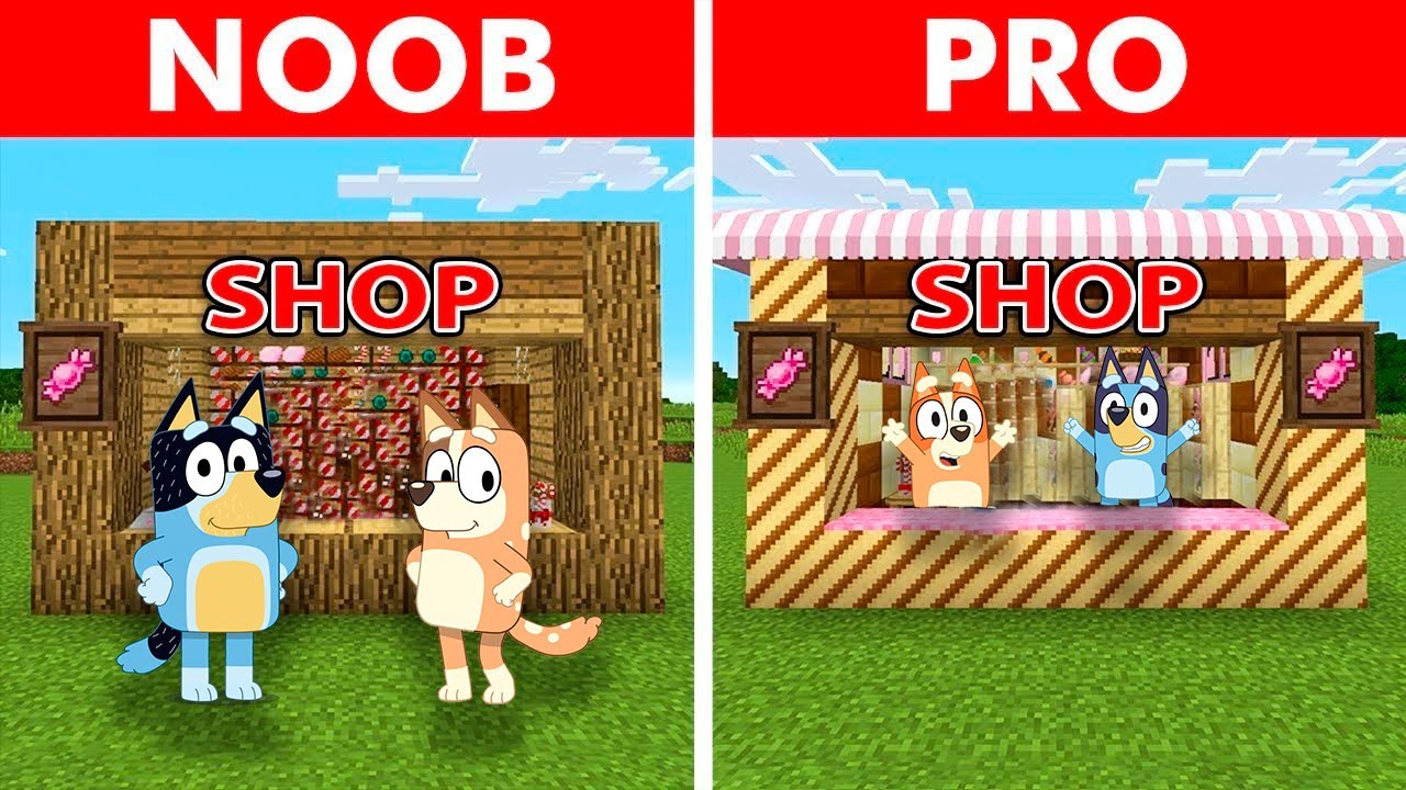 Bluey NOOB VS PRO: CANDY SHOP - YouTube