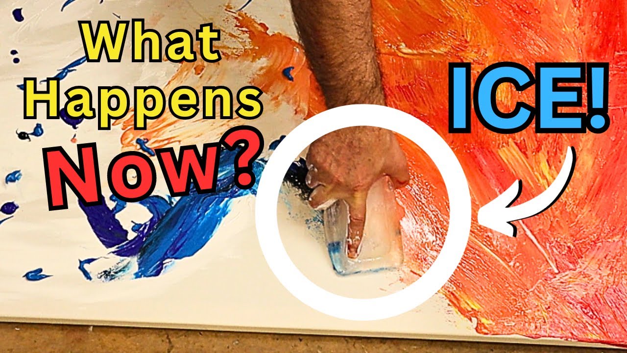 Can I Paint With A Block Of Ice Instead Of A Brush? - YouTube