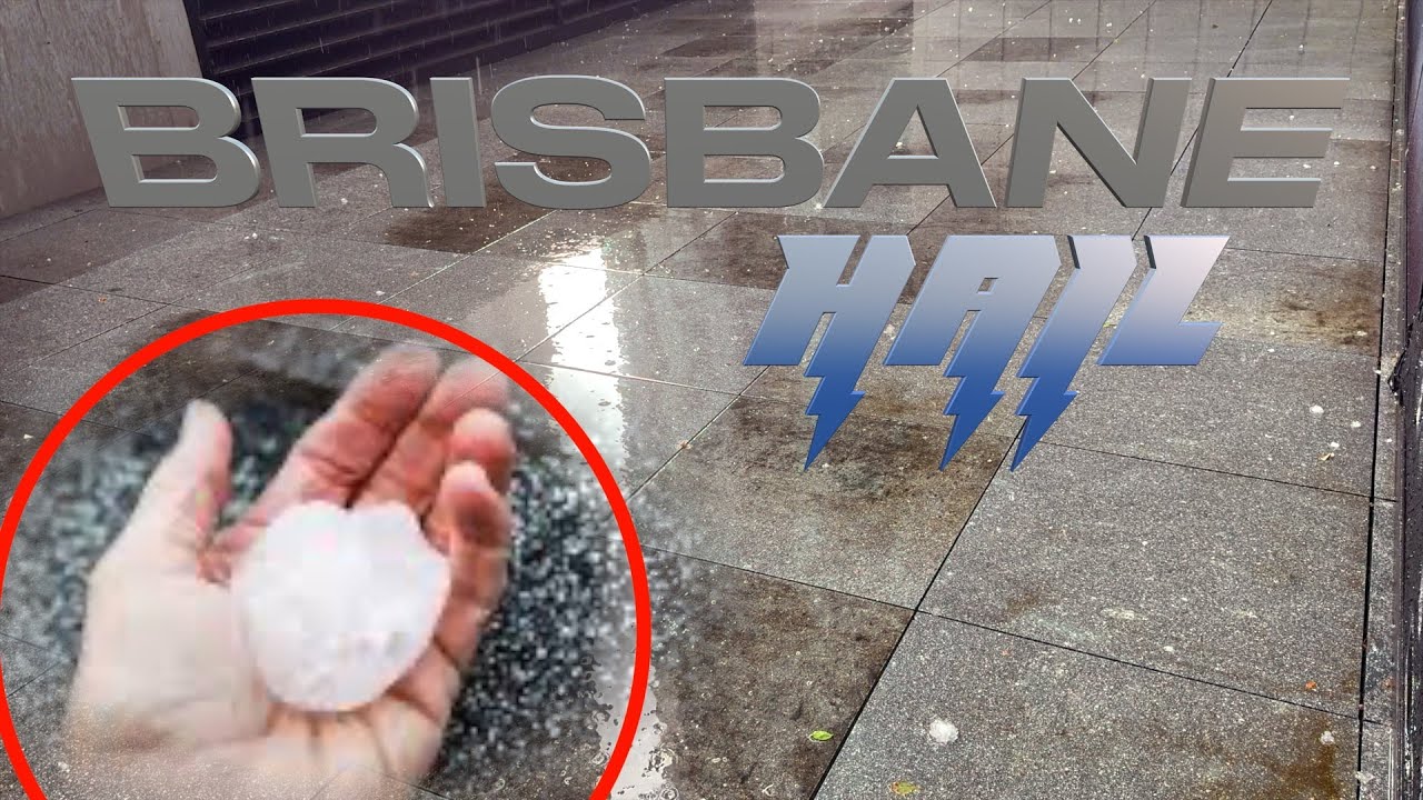 Golf bail hail hits Brisbane City | [2024] - YouTube