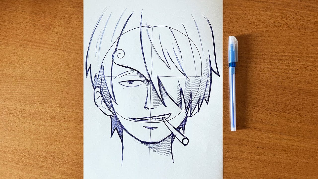 How to draw Sanji from One Piece || Easy anime drawing - YouTube