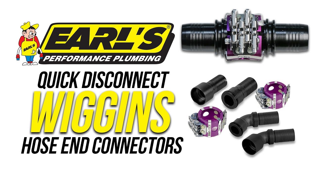 Earl's Quick Disconnect Wiggins Hose End Connectors - YouTube