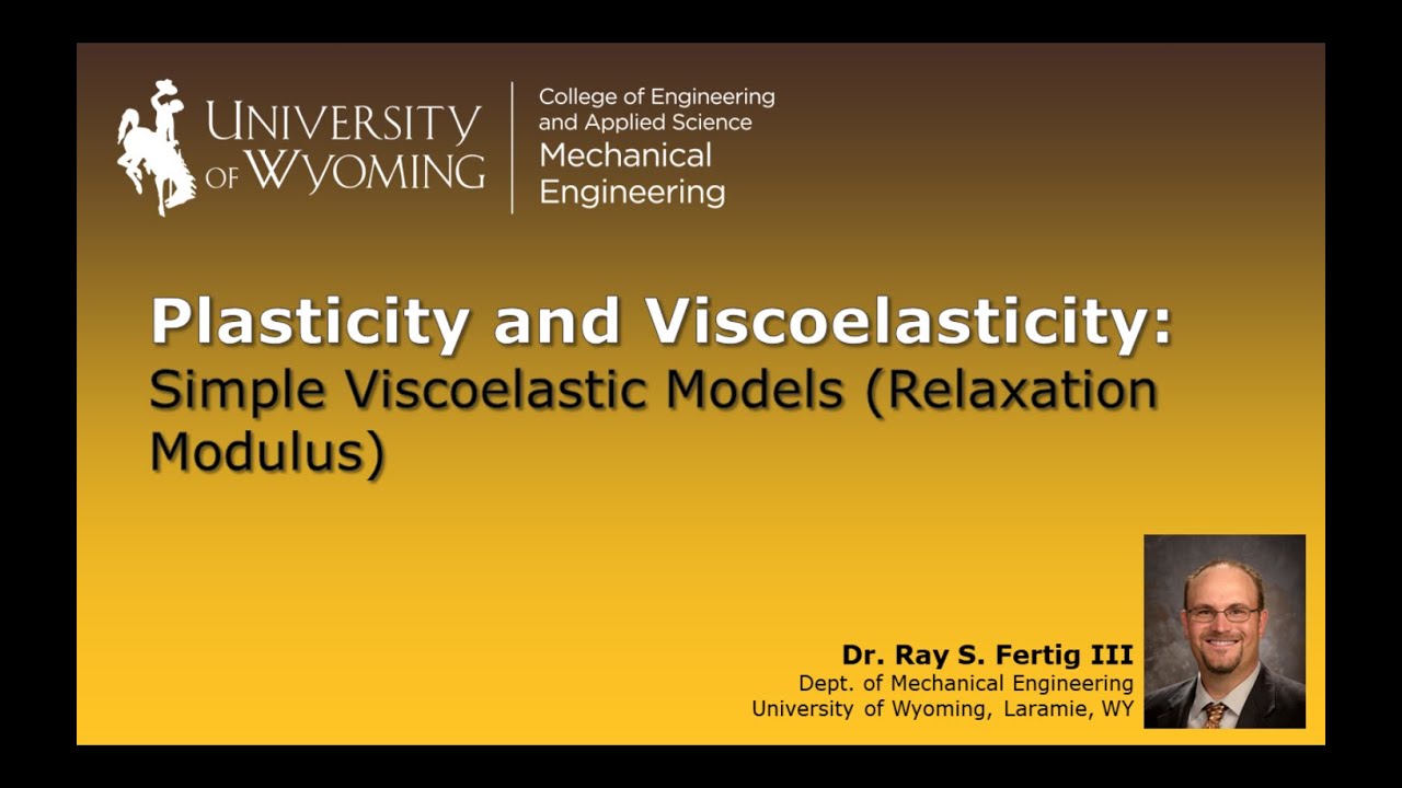 3-2c: Simple Viscoelastic Models (Relaxation Modulus) - YouTube