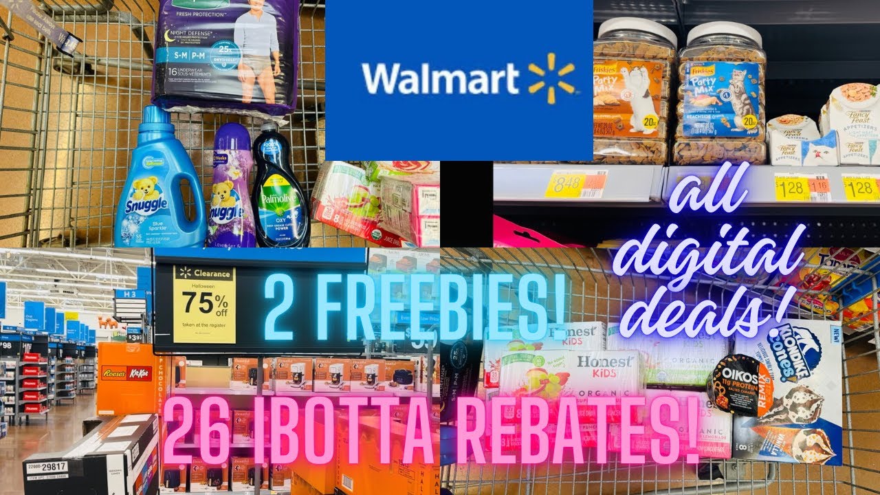 All digital Walmart haul! 2 freebies! 26 IBOTTA rebates! - YouTube