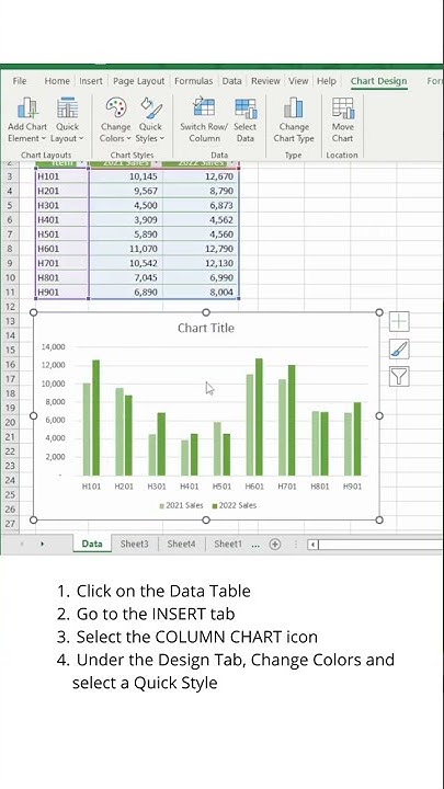 📊 How to create and design a Clustered Column Chart in Excel using ...