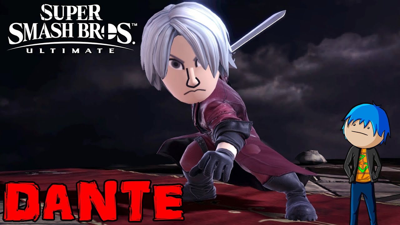 Super Smash Bros. Ultimate - Dante Gameplay (Mii Outfit) "From the ...