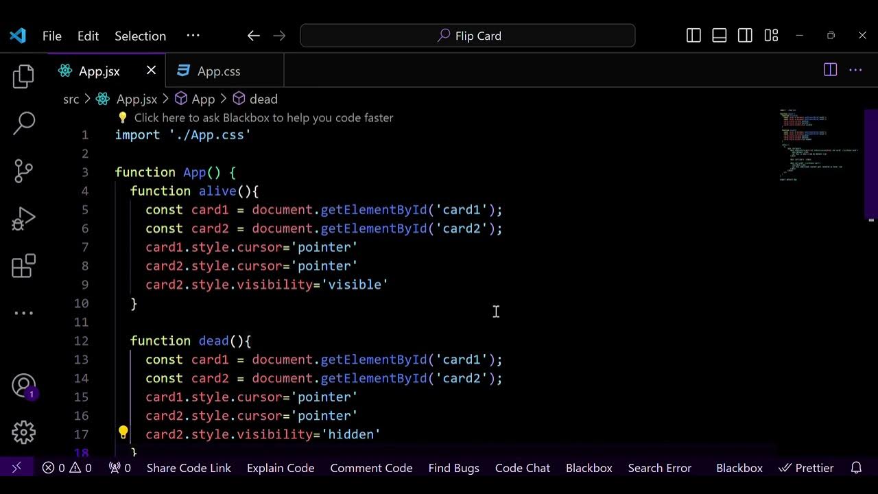 Make the Card Visible using React - YouTube