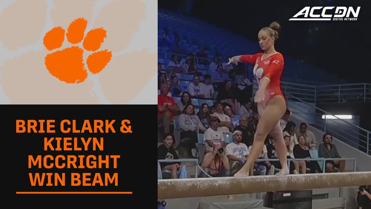 Clemson's Brie Clark & Kielyn McCright Dominate Beam - YouTube