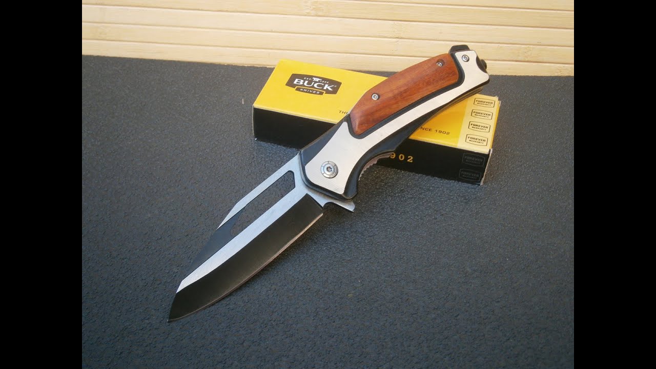 Ніж складаний Buck A-130 склобій 20 см - YouTube