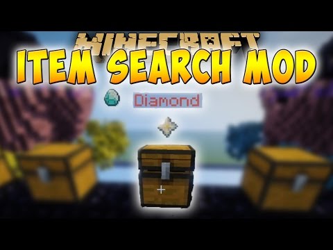 ARADIĞINIZ EŞYAYI KOLAYCA BULUN !! (ITEM SEARCH MOD) - Minecraft Mod Tanıtımları #109