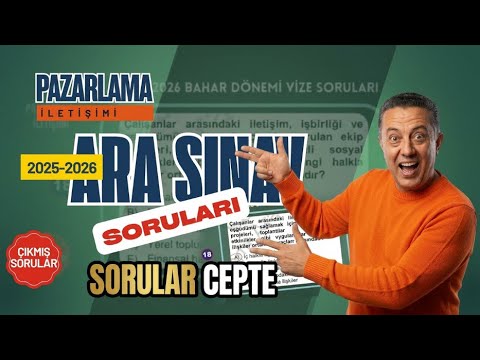 AÖF Pazarlama İletişimi 2026 Vize Çıkmış Sorular I Son Sınav Analizi 🎓