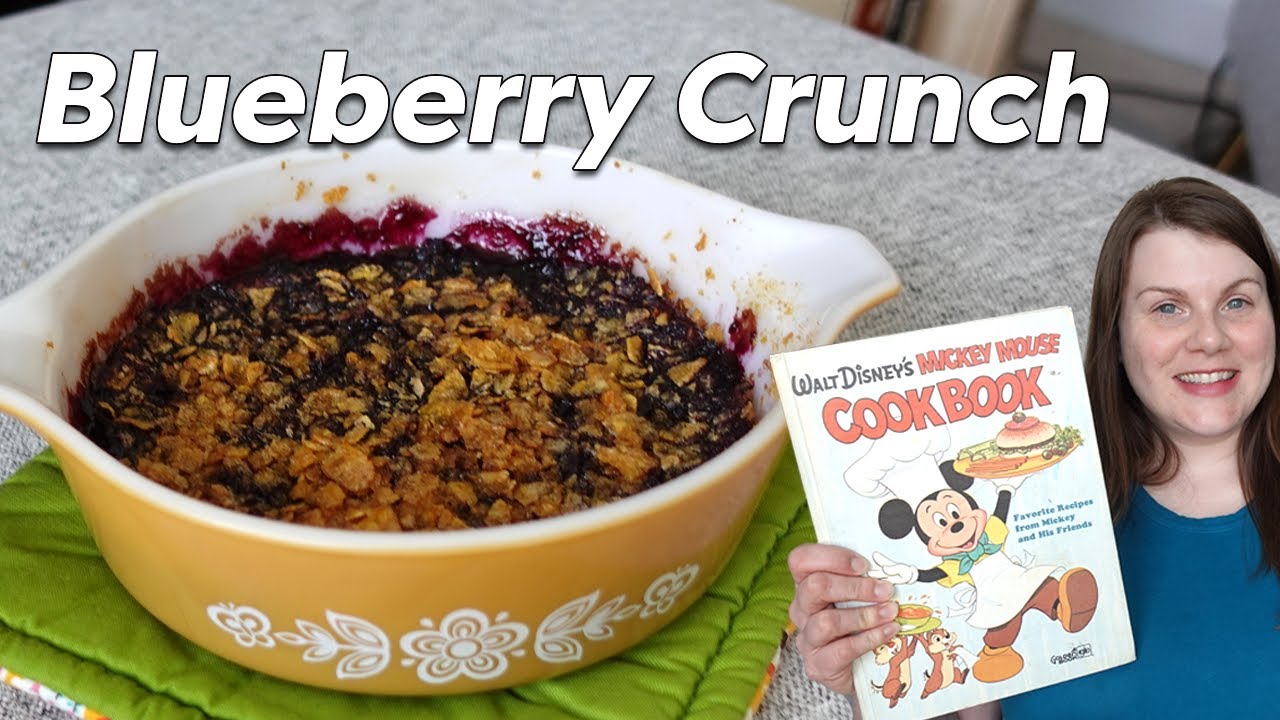 1970s Mickey Mouse Cookbook - EASY Blueberry Desserts! - YouTube