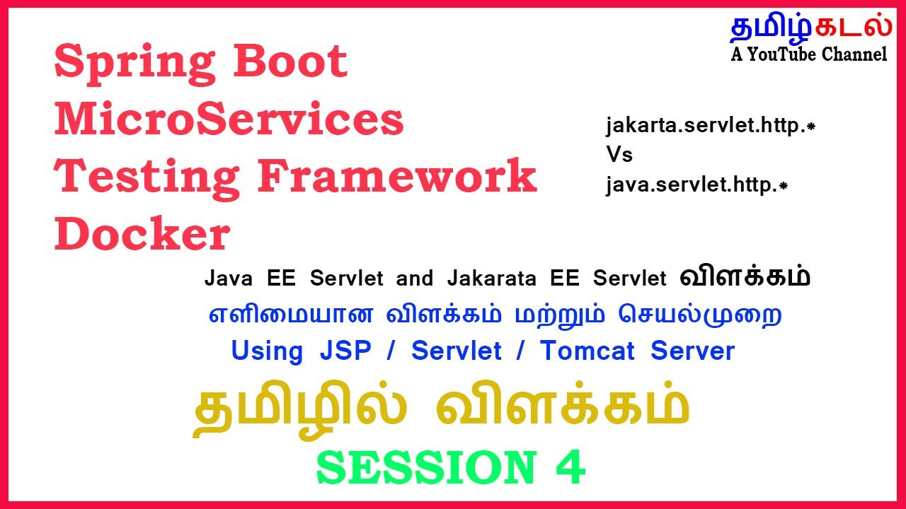 Java Servlet using Java EE Servlet API and Jakarta EE Servlet API - Java Servlet in Tamil ...