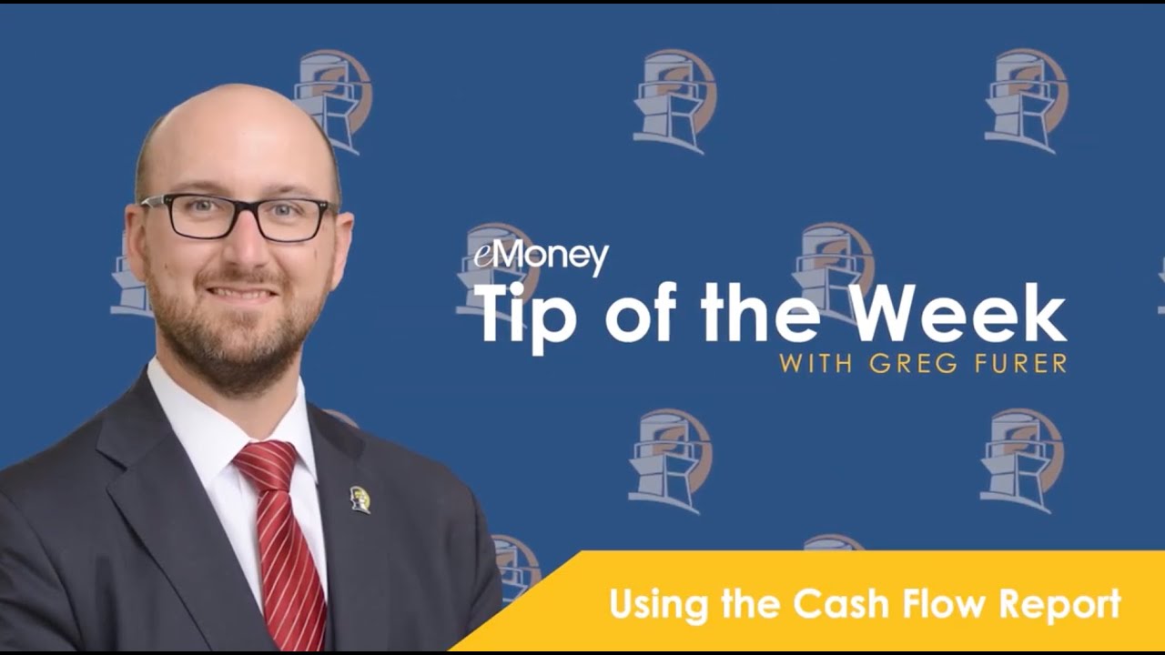 eMoney Tip of the Week #33 Using the Cash Flow Report - YouTube
