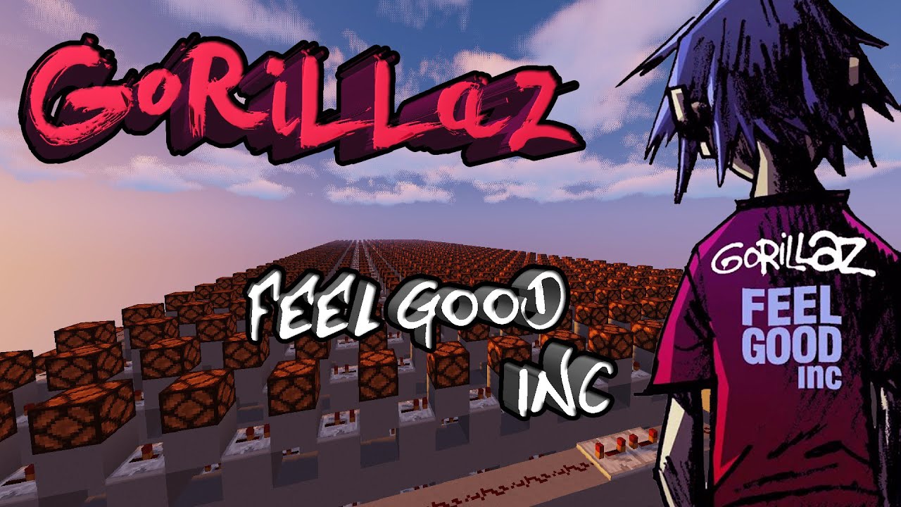 Gorillaz - Feel Good Inc. (Minecraft Music Block Cover) - YouTube