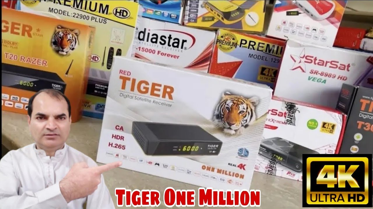 Red Tiger One Million Real 4K UHD Reciver Unboxing And Review - YouTube