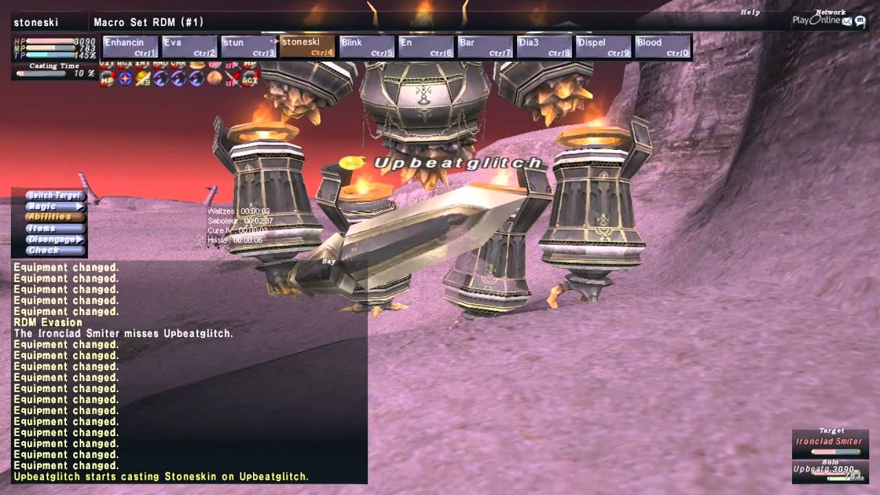 FFXI RDM solo Ironclad Smiter(Eva build) - YouTube