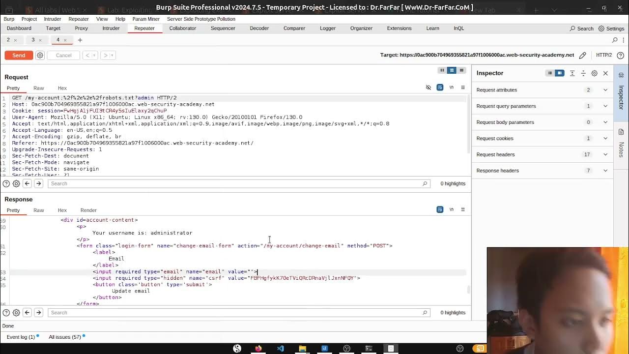 Lab: Exploiting exact match cache rules for web cache deception - YouTube