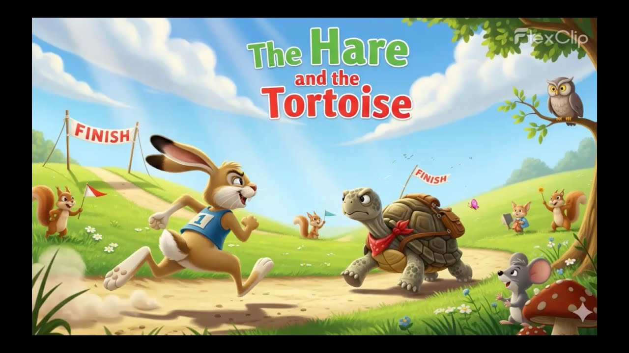 The Hare and the Tortoise | Slow and Steady Wins the Race - YouTube