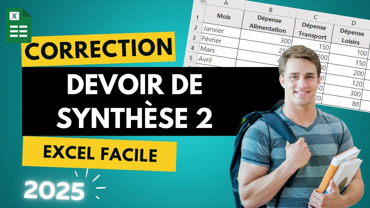 Excel Facile : Corrige Ton Devoir de Synthèse 2 en 10 Min ! - YouTube