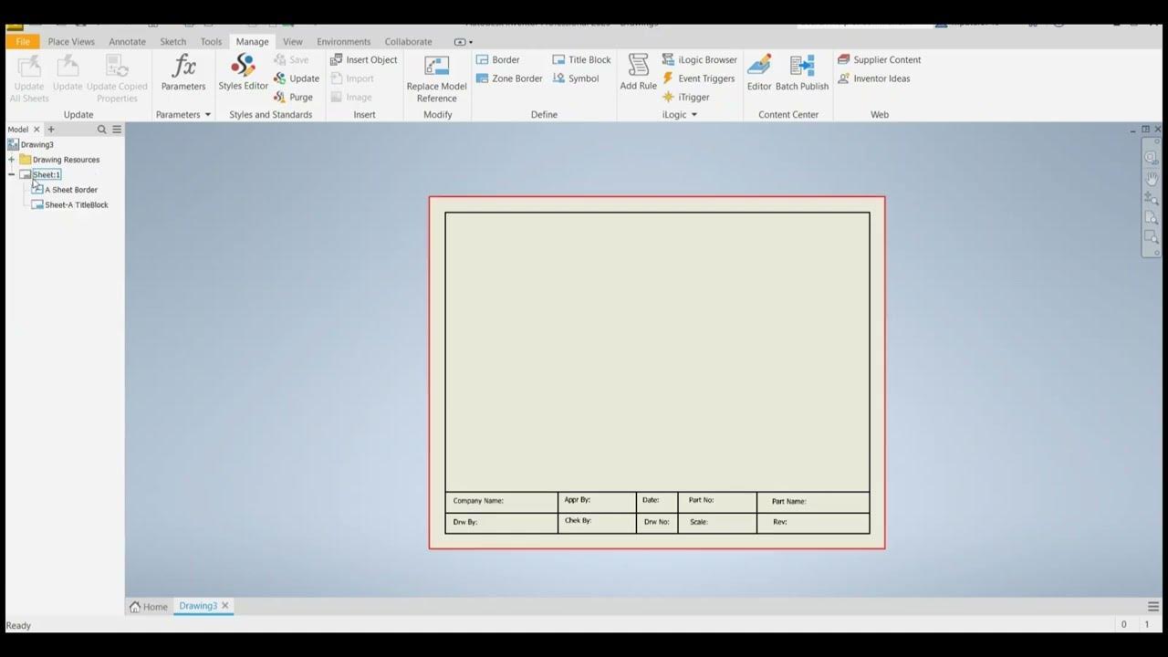 How to Create a Custom Drawing Template in Autodesk Inventor | Step-by-Step Tutorial - YouTube