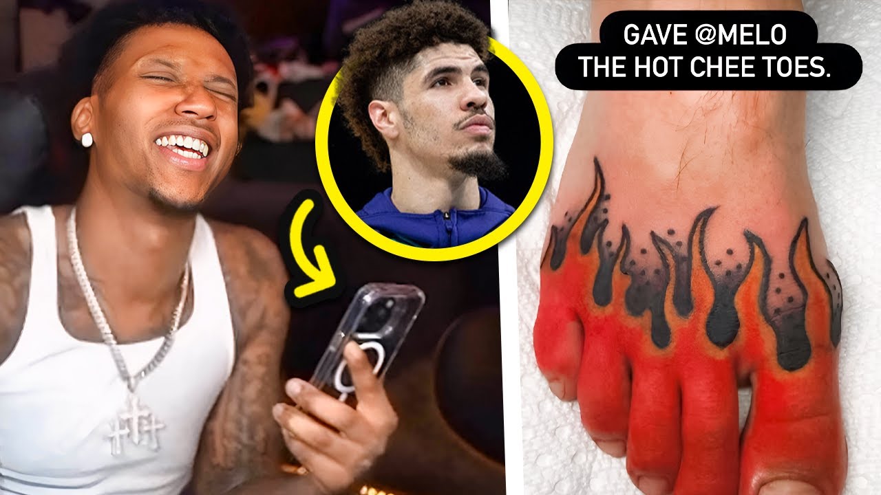 I Called LaMelo Ball About His New Tattoo.. - YouTube